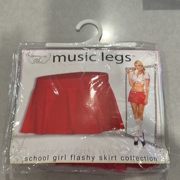 Music Legs | Skirts | Red Mini School Girl Skirt | Poshmark